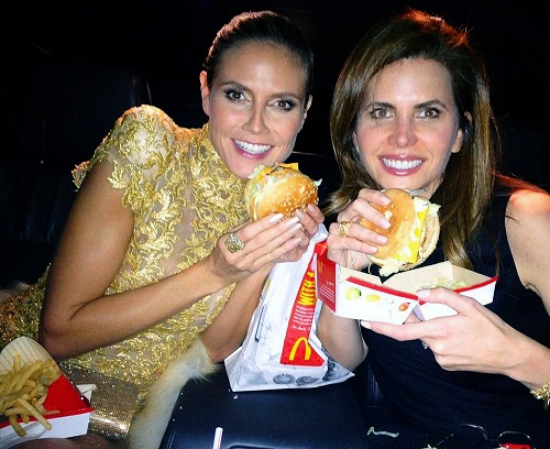 Heidi Klum, de la bal la... fast-food!