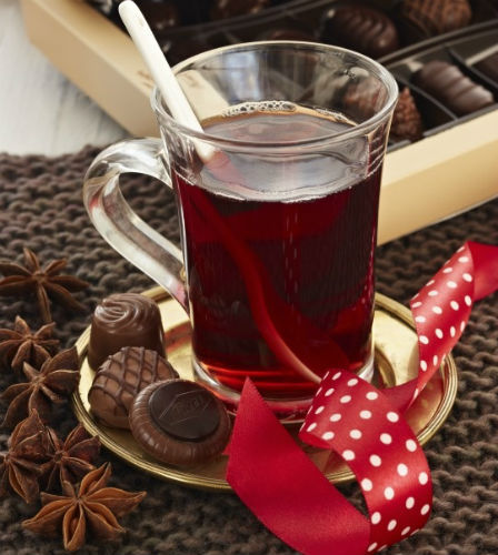 Vin fiert cu ciocolată amară