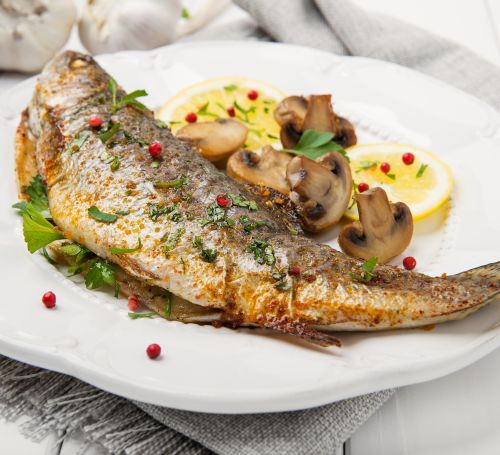 Păstrăv la grătar după Jamie Oliver