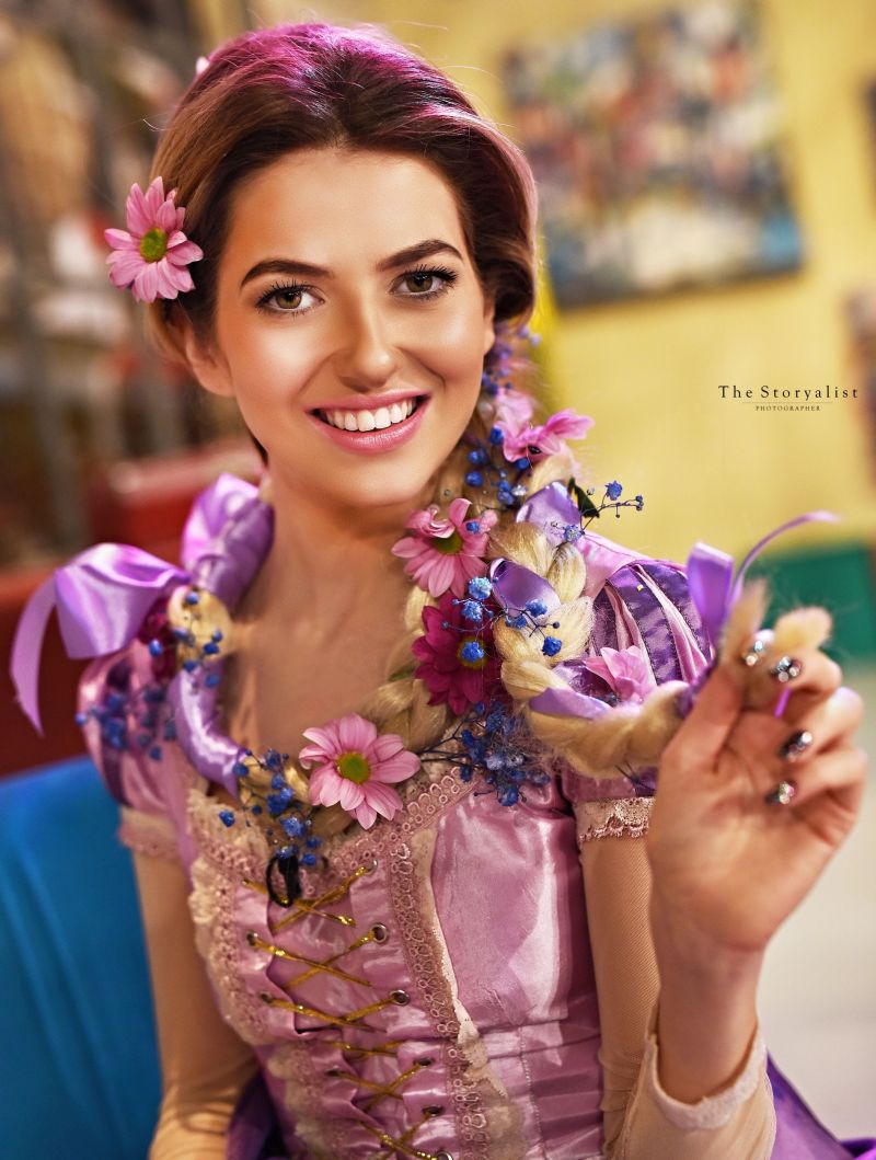 Lidia Buble a fost transformată în Rapunzel