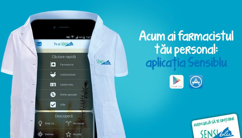 (P) Acum ai farmacistul tău personal: aplicaţia Sensiblu