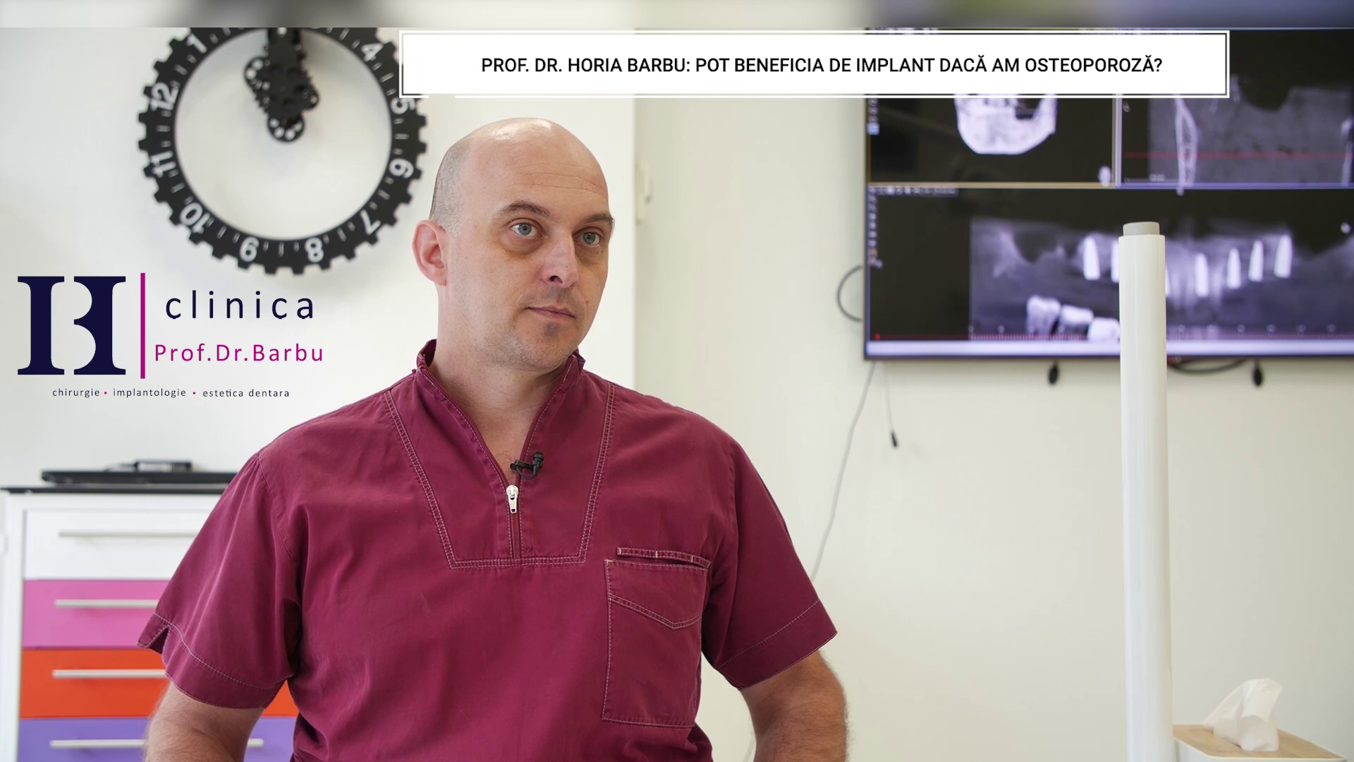 Prof. univ. dr. Horia Barbu: osteoporoza și implanturile dentare