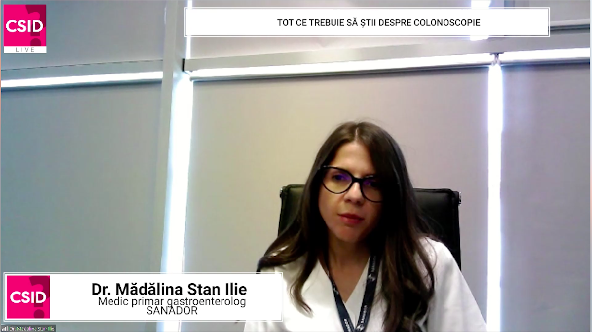 Dr. Mădălina Ilie Stan: de ce trebuie făcută colonoscopia
