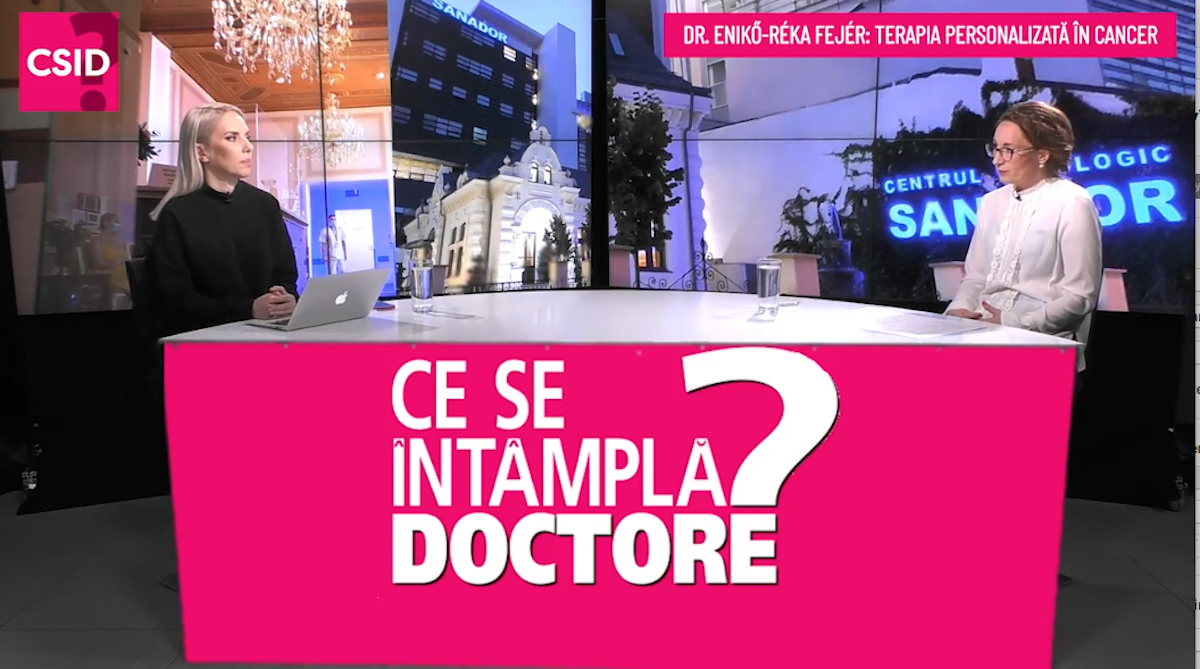 Dr. Eniko Fejer, Sanador: terapiile țintite în cancer și beneficiile ...