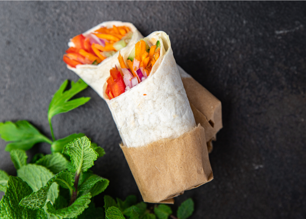 Shaorma vegetariană făcută acasă. O poți consuma și în post!