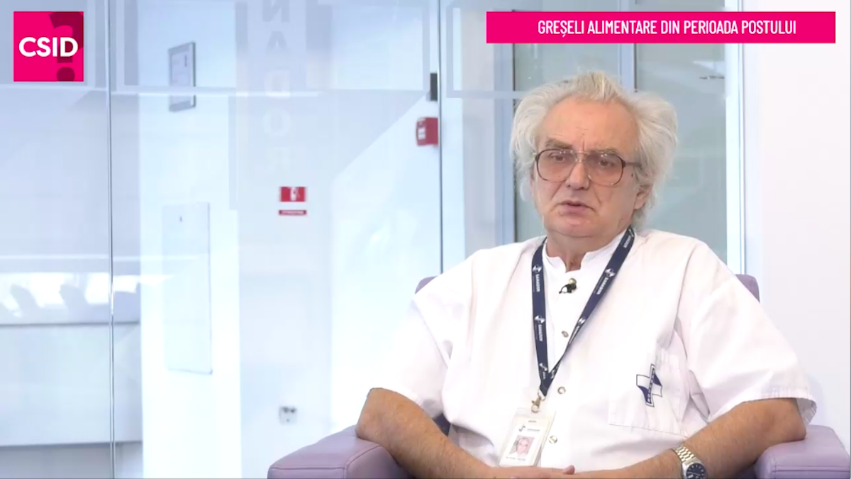 Dr. Doru Negru: greșeli alimentare care se fac în Post PARTEA I