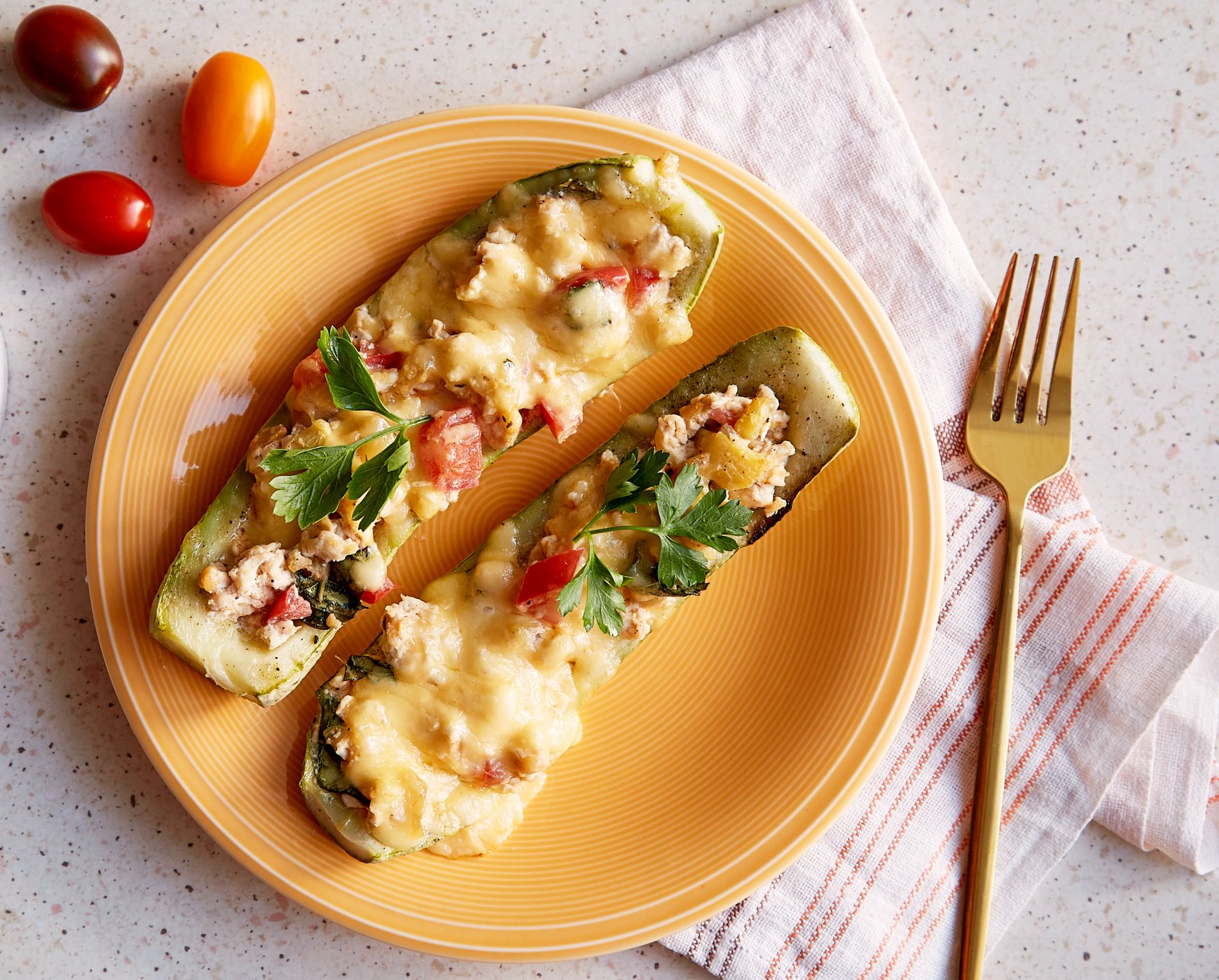 Dovlecel umplut cu legume - rețetă rapidă, cu puține calorii