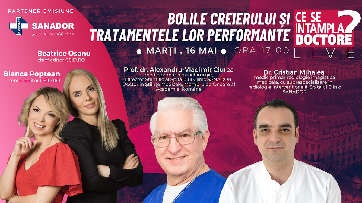 CSID.RO Live - Prof. dr. Vladimir Ciurea: Durerea de cap trebuie să ne îngrijoreze tot timpul