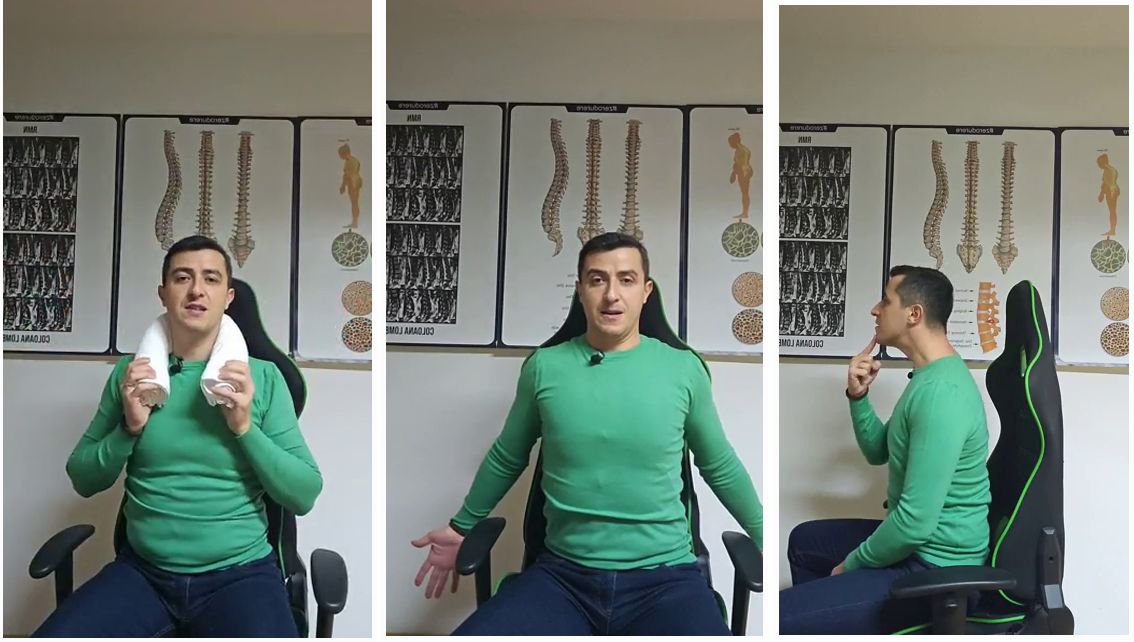 Ce exerciții să faci dacă ai spondiloză cervicală. Kinetoterapeutul ...