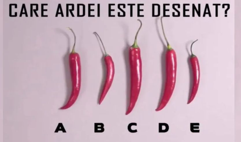 Test de inteligență pentru geniile cu ochi de vultur. Găsește ardeiul ...