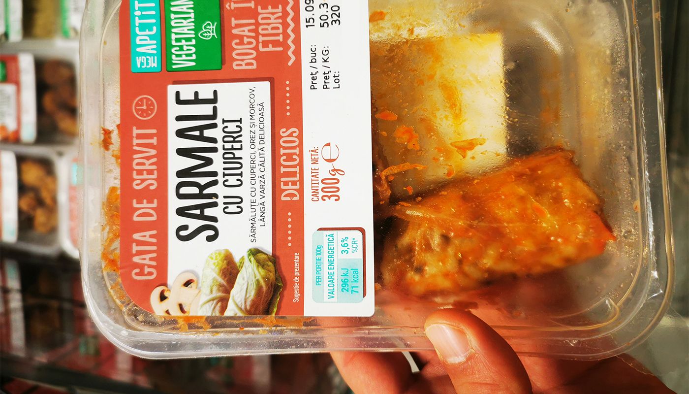 Ce conțin sarmalele de post din Mega Image, de fapt. Costă 50 de lei ...