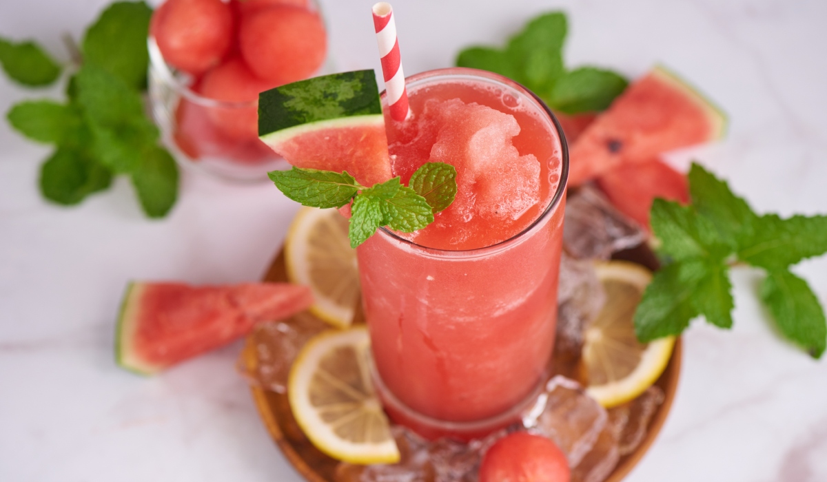 Rețetă pentru limonadă cu pepene. E perfectă pentru zilele călduroase ...