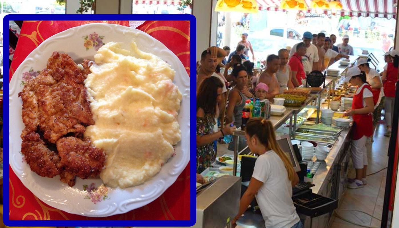 Cât costă un șnițel cu piure de cartofi, la "împinge tava" din Eforie ...