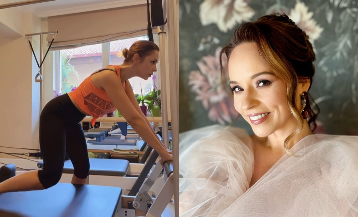 În colanți, cu abdomenul la vedere! Cum își menține Andreea Marin ...